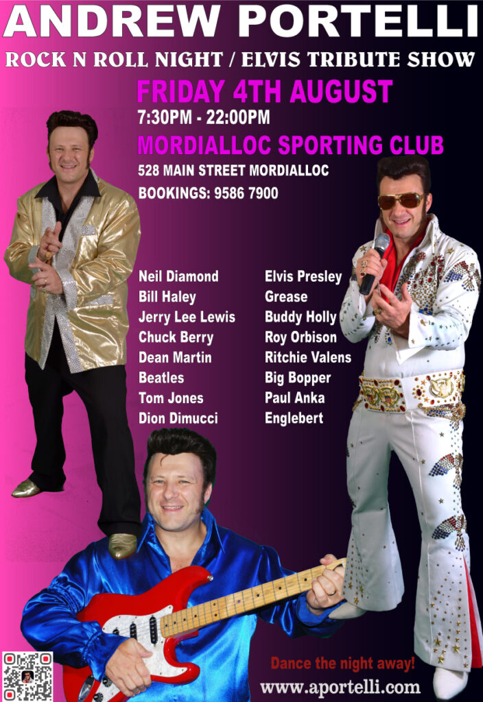 Gig Guide - Shows - Elvis Impersonator Melbourne